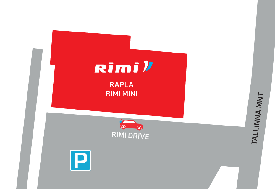 Rapla Mini Rimi | Drive Drive Väljastuspunkt | E-Pood
