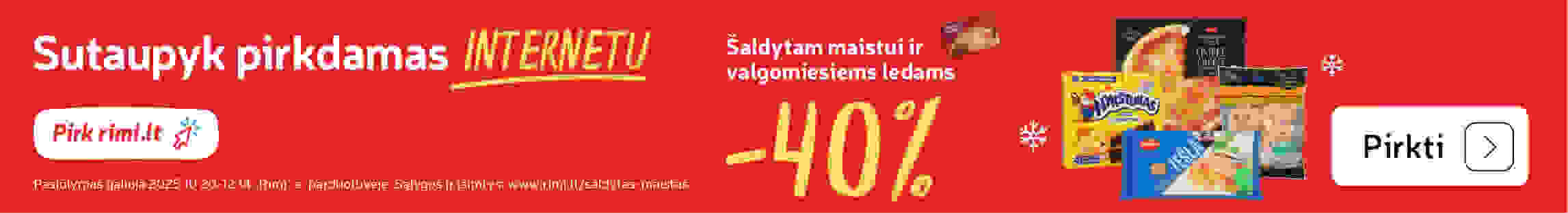 Ledai | Ledo kubeliai | Šaldyti produktai| Rimi