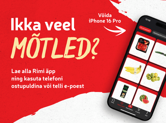 Sinu võit – võida iPhone 16 Pro | Rimi