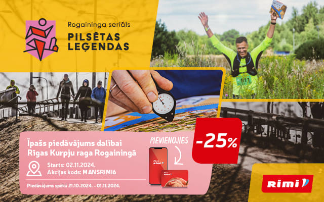 Rimi - Īpaša -25% atlaide dalības maksai Rogainingā!