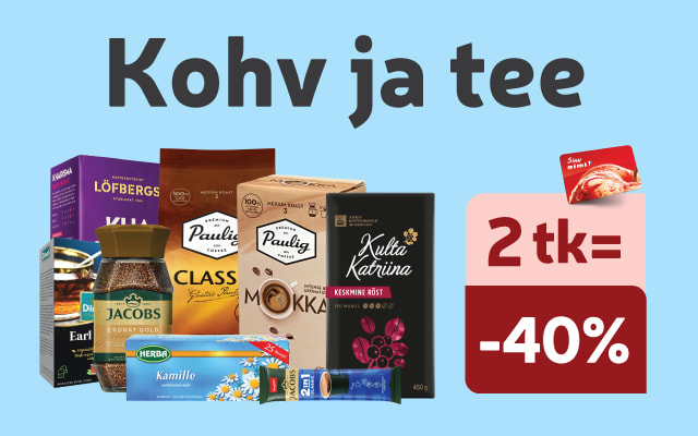 Rimi - Kohv ja tee -40%