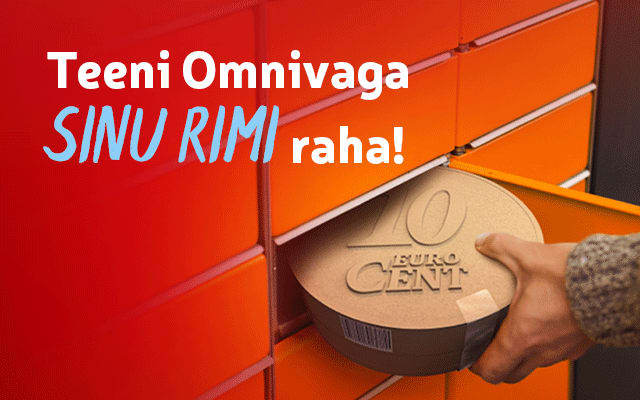 Rimi - Teeni Minu.Omniva.ee lehel igalt pakilt 10 senti Sinu Rimi raha