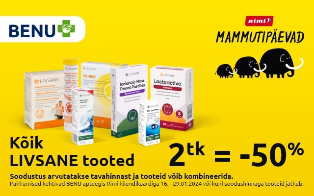 Rimi - Kõik LISVANE tooted 2tk = -50%