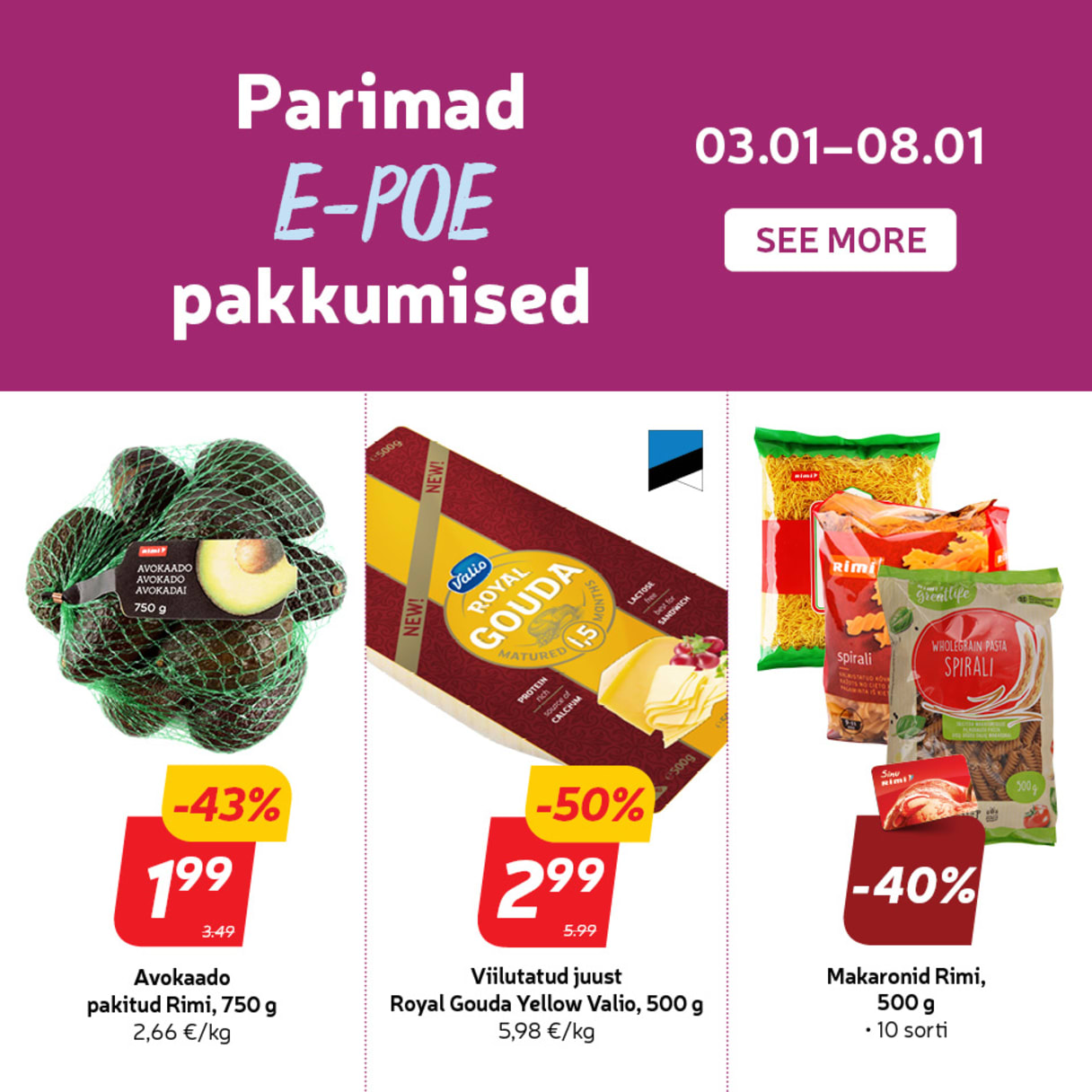 Rimi E-Store | Daily Groceries Sold Online