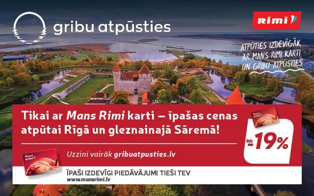 Rimi - Atpūties izdevīgāk ar Mans Rimi karti un gribuatpusties.lv
