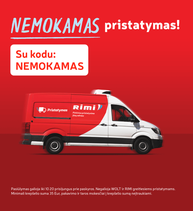 „Rimi“ - Nemokamas pristatymas į namus!🚗