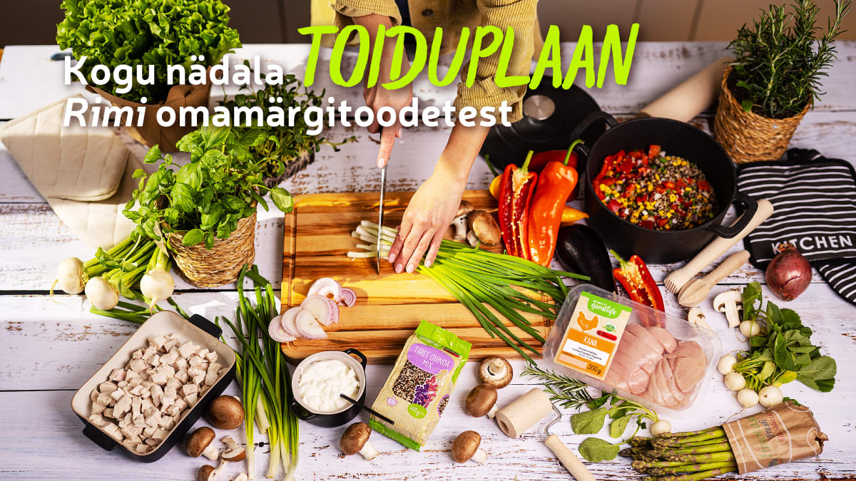 Rimi - Toitumisplaan üheks nädalaks