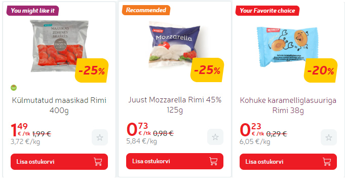 Rimi E-Store | Daily Groceries Sold Online